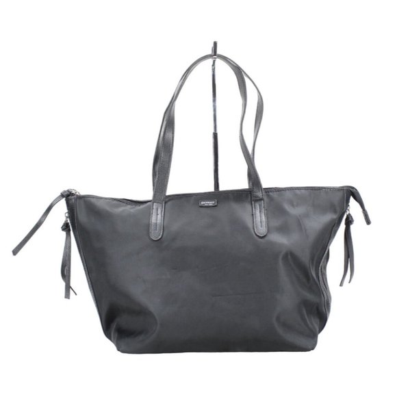 Botkier | Bags | Botkier Ny Black Polyester Leather Strap Zippered ...
